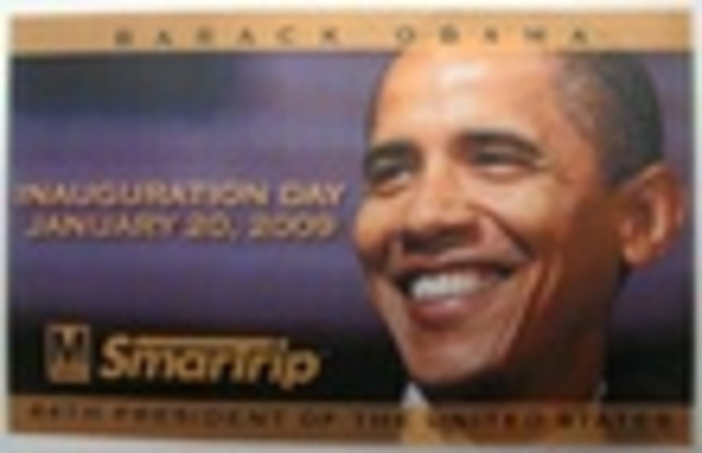 Commemorative SmarTrip Cards Marking Obama Inaugration Available in ...