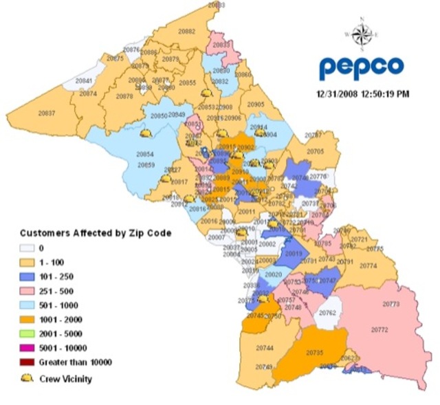 Electricity Outages Reported Across Washington Area | DCist
