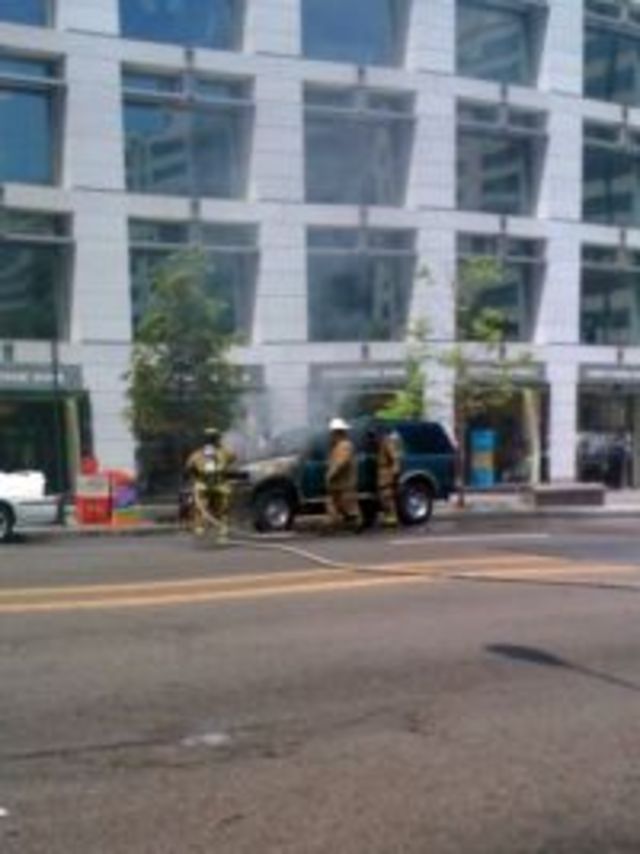 Small Car Fire By Farragut Square | DCist