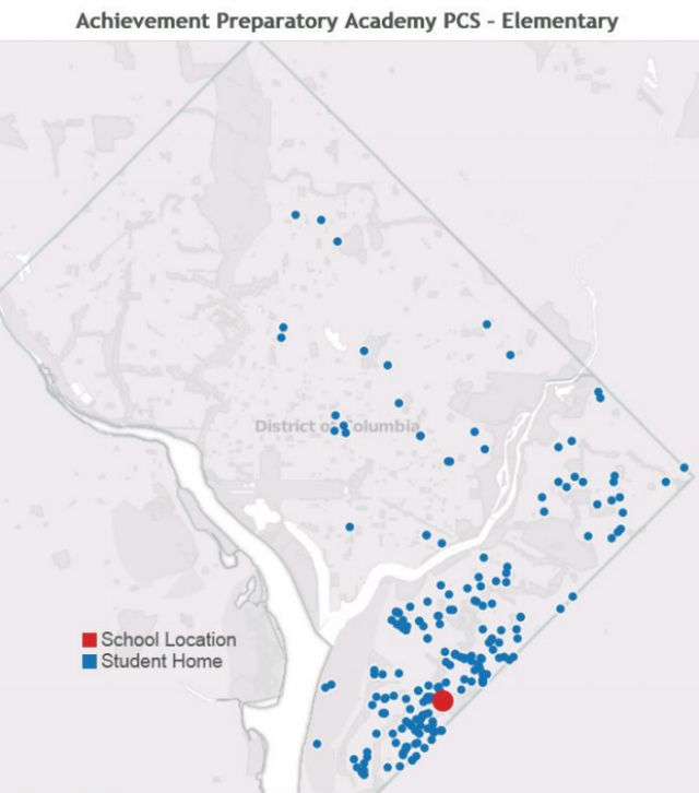 Maps: Where The Students Who Attend The City's Charter Schools Live | DCist