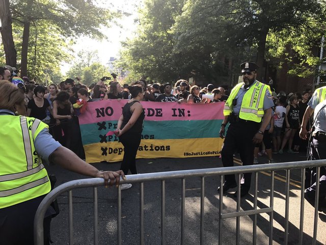 'No Justice, No Pride' Protesters Block Capital Pride Parade Route | DCist