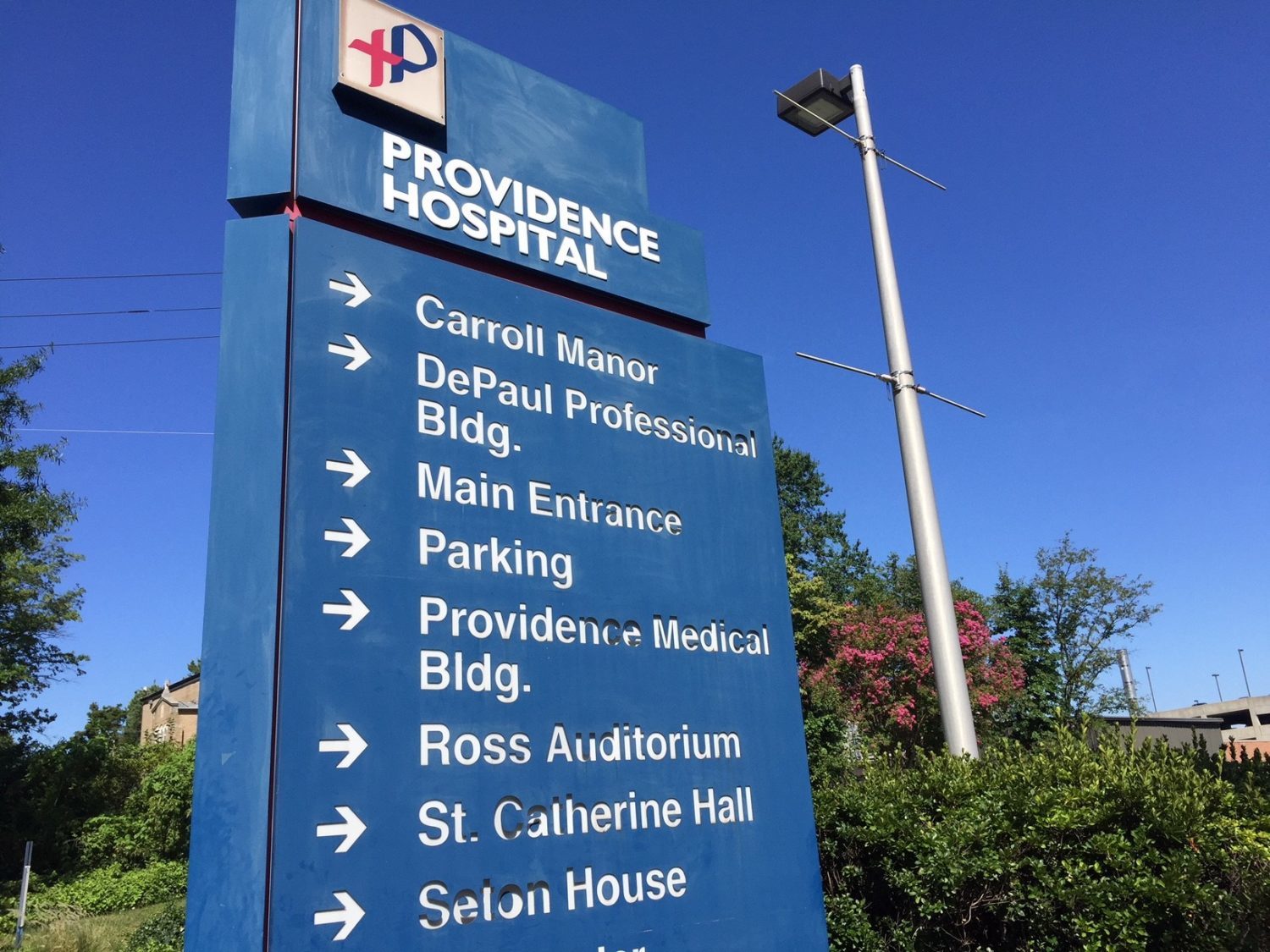 Hospital Entrance Sign