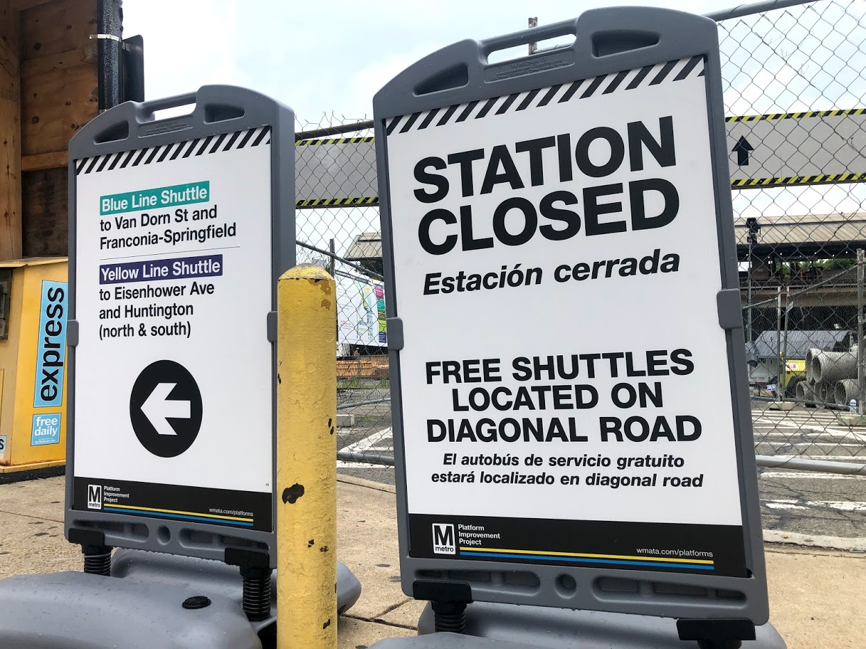 How The Major Blue And Yellow Line Shutdown Is Going | DCist