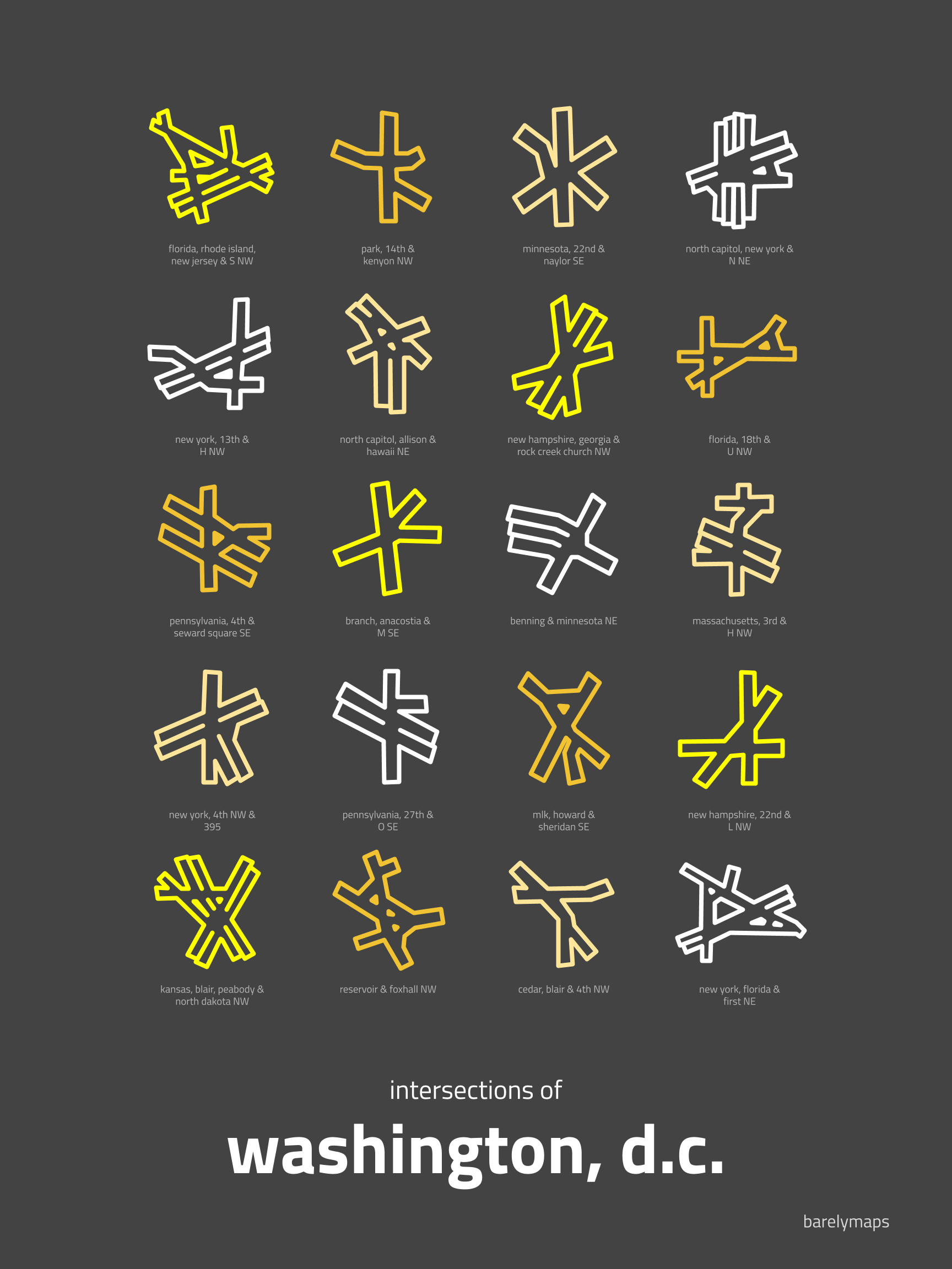Here's What This Map Of D.C. Intersections Says About Our Streets | DCist