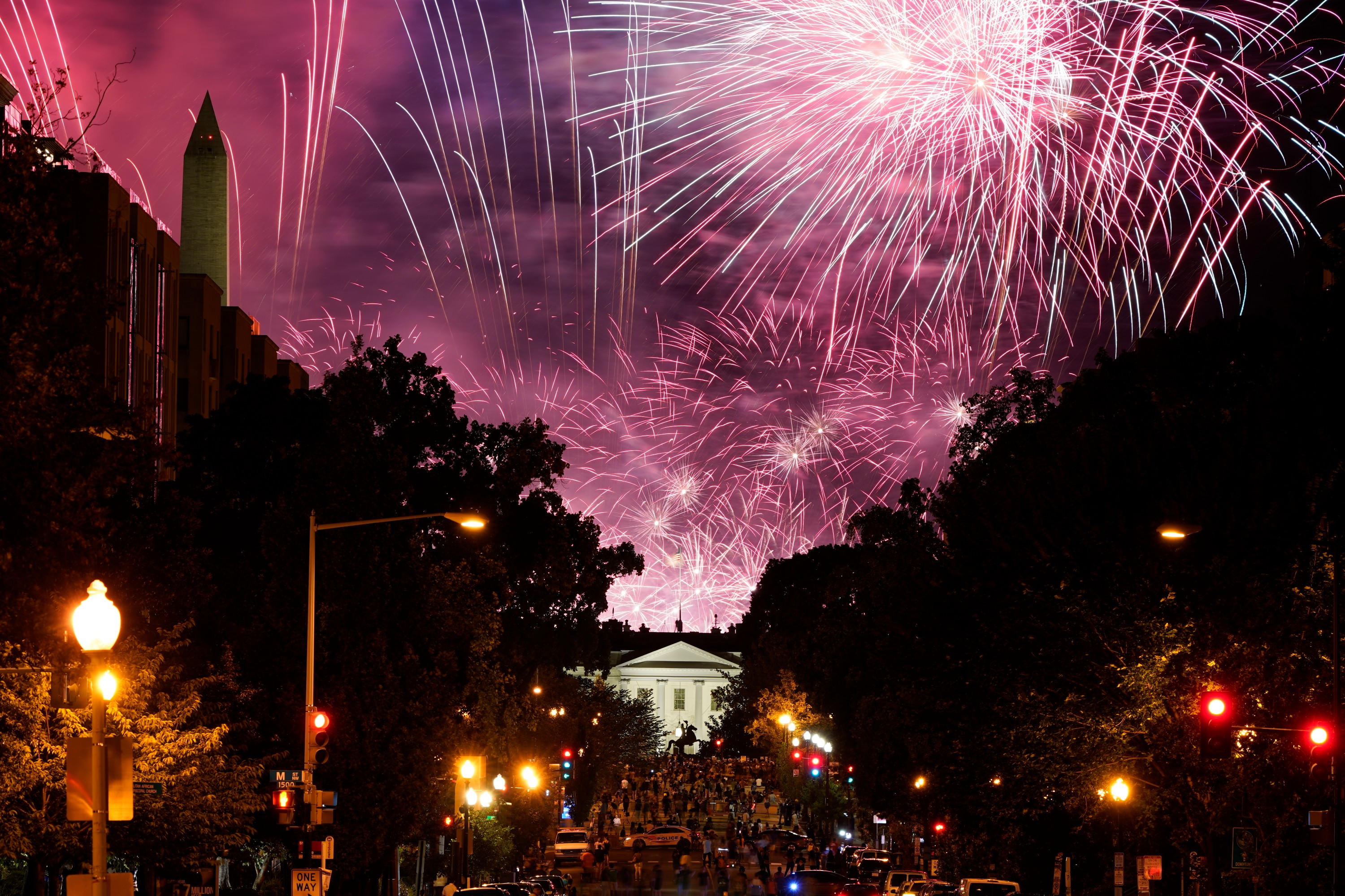 In DC, Hundreds Protest Near White House On Last Night Of RNC