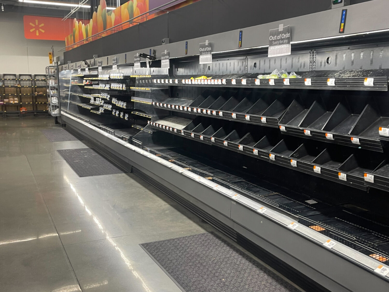 Walmart Empty Store Shelves