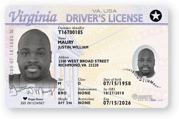 Virginia Has A New Driver's License And ID Card Design | DCist