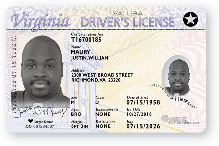 Virginia Has A New Driver's License And ID Card Design | DCist